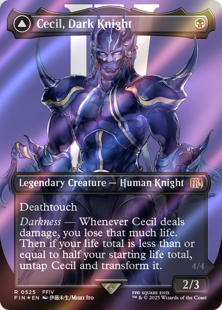 Cecil, Dark Knight Final Fantasy - 525 - MTG C-AC - Surge Foil – Pop ...