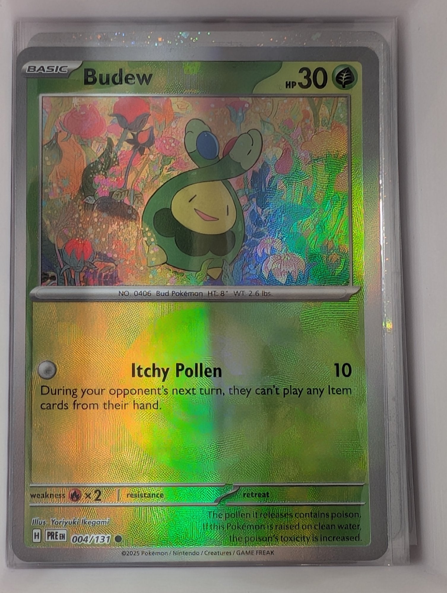 Budew Prismatic Evolutions - 4 - Scarlet and Violet Series Pokemon PCL ...