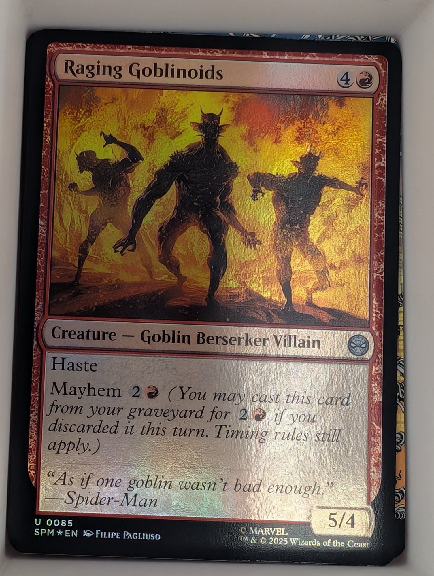85 Raging Goblinoids Marvel's Spider-Man - Holo C-JT – Pop Culture Larrikin