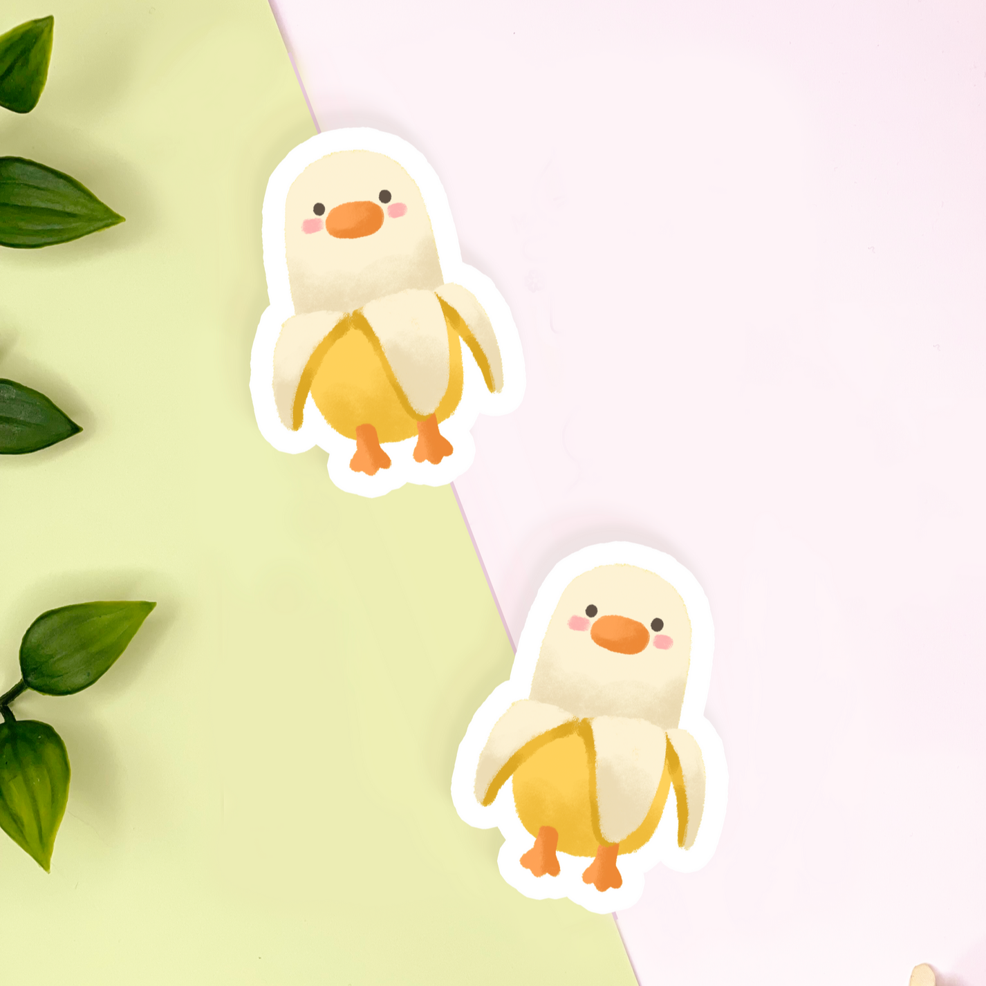 Banana Duck Sticker