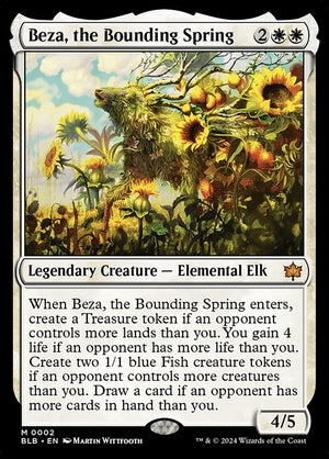 Beza, the Bounding Spring 2 - Bloomburrow Legendary Creature - Element
